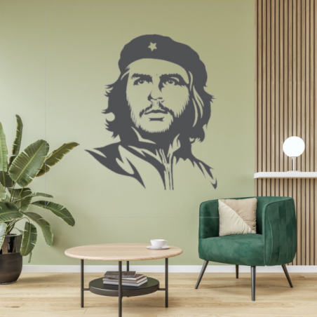 Sticker Che Guevara Couleur Gris clair Dimension (côté le plus grand) 20 cm
